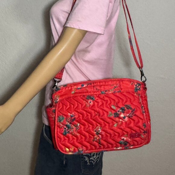 lug | Bags | Lug Wings Se Bouquet Red Crossbody Bag | Poshmark